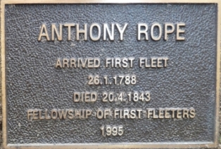 Anthony Rope & Elizabeth Pulley - Convicts